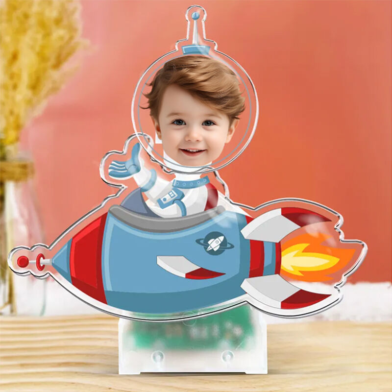 Personalized Bobblehead Acrylic Stand Custom Photo Spaceman Design ...