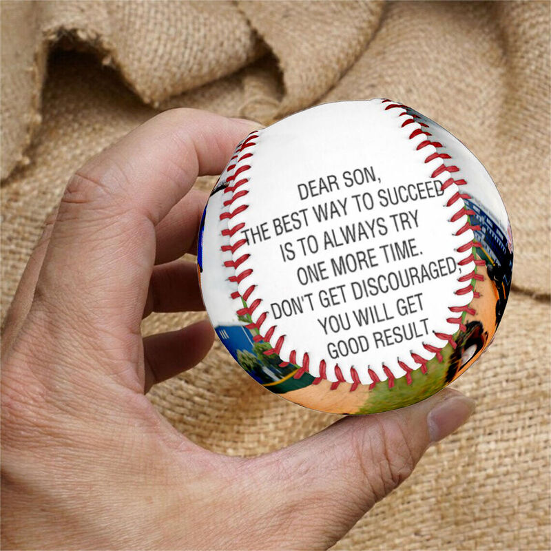 Customized Baseball "Words of Encouragement" Add Photo as Gift for Son ...