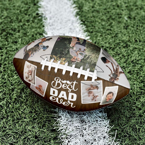Customized Footballs Can be Added with Photos as Gift for Father ...