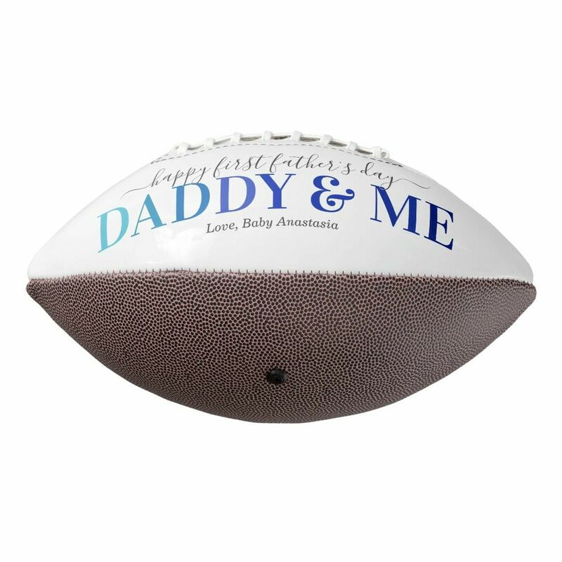 "Daddy and Me" Customizable Football with Name and Photos for Dad ...
