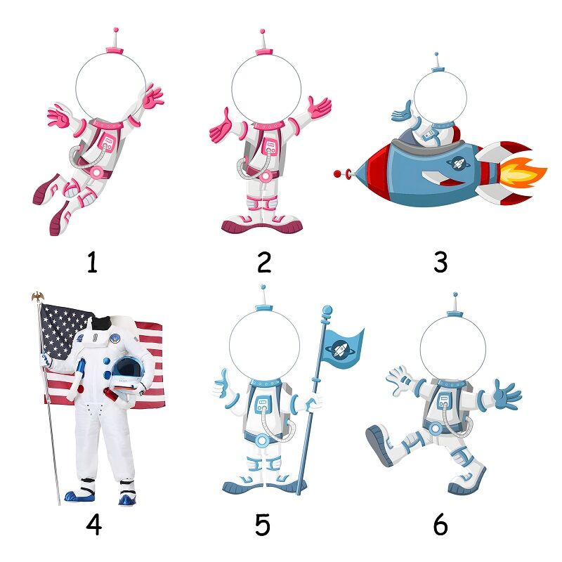 Personalized Bobblehead Acrylic Stand Custom Photo Spaceman Design ...